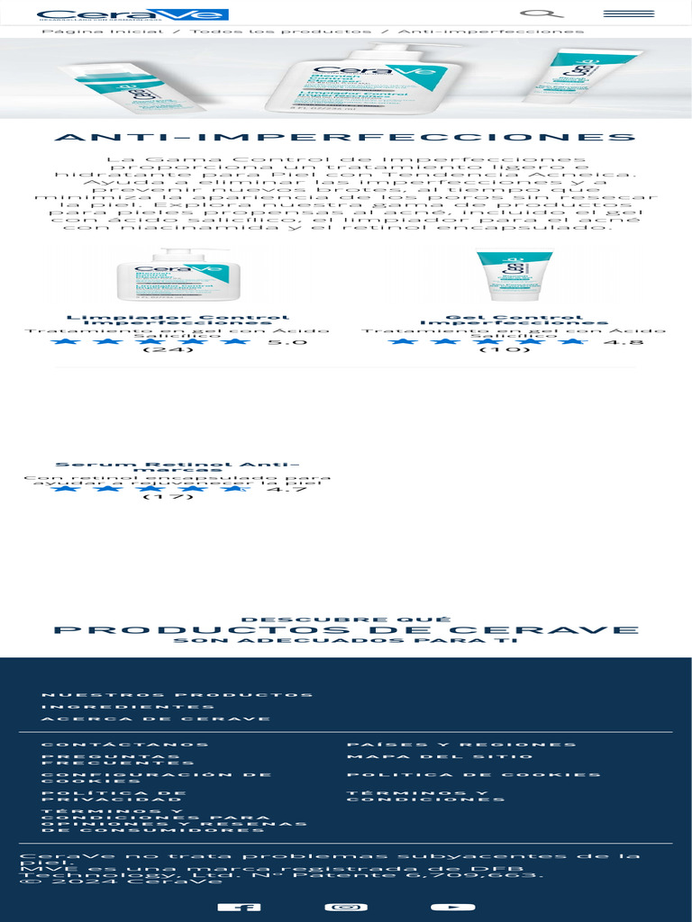 Los Mejores Productos para El Acné e Imperfecciones CeraVe | PDF