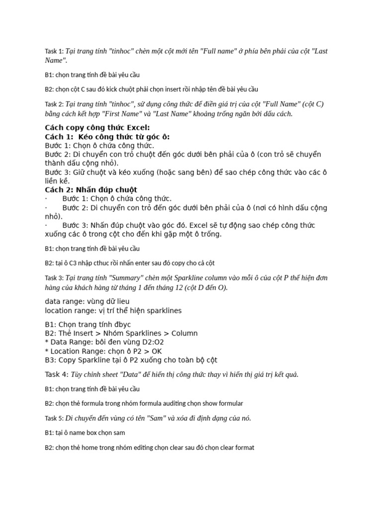 Mos Excel Project 3 | PDF