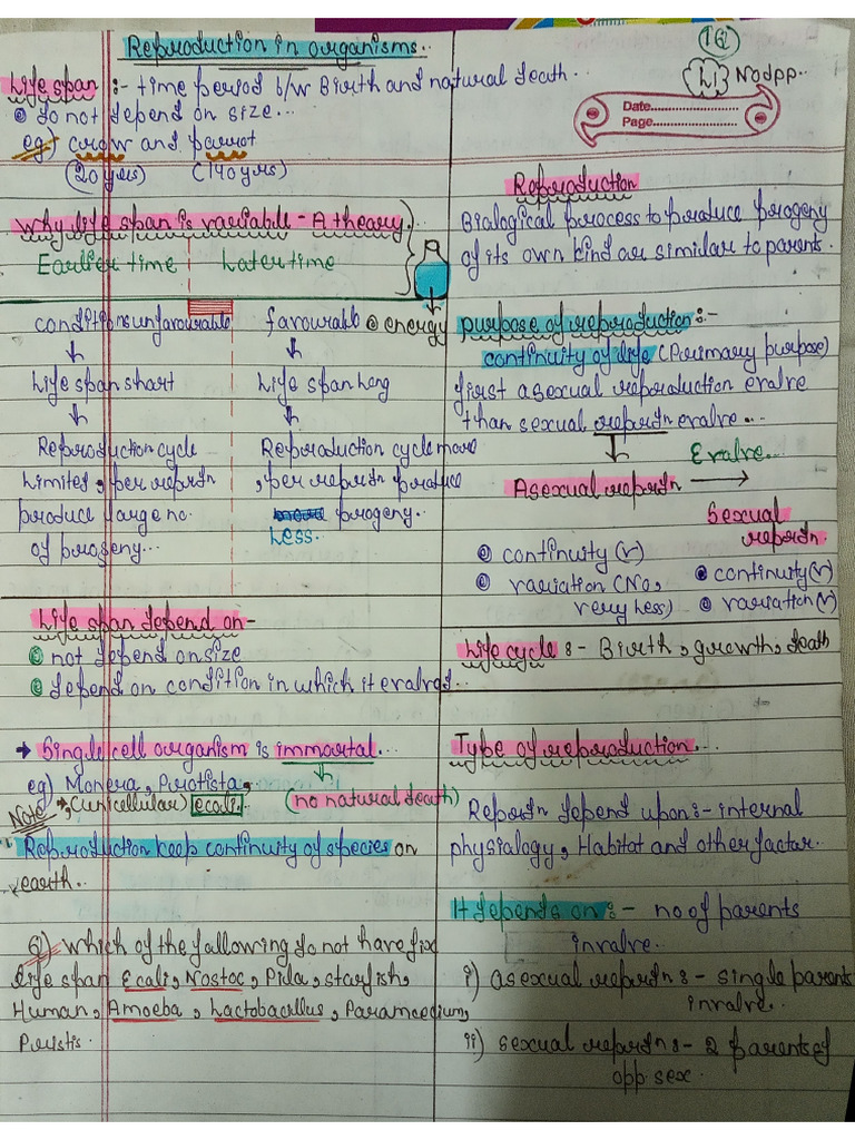 Reproduction in Organism | PDF