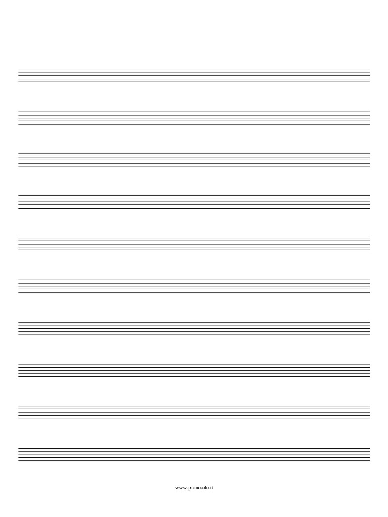 Foglio Pentagrammato Vuoto Da Stampare | PDF