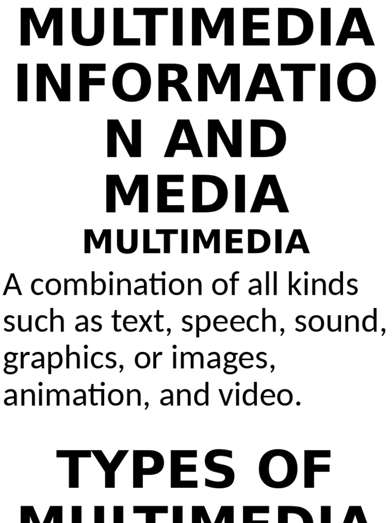 2ND QUARTER LESSON 7 Multimedia Information and Media | PDF | Multimedia | Digital Technology
