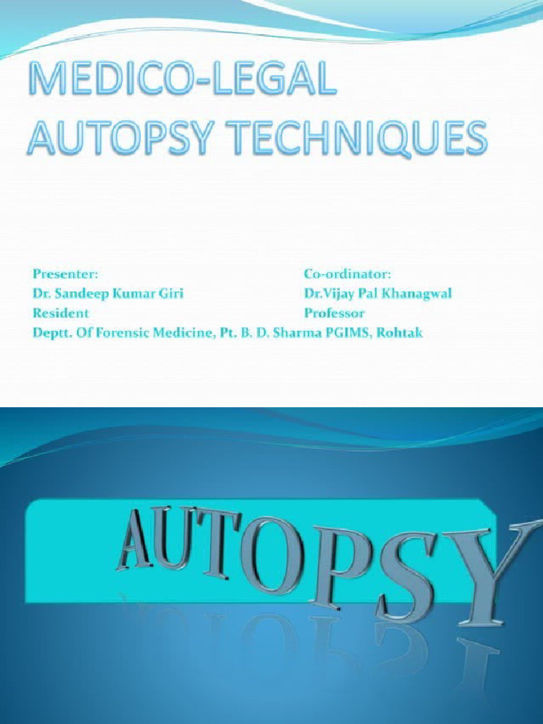 Autopsy and Type | PDF