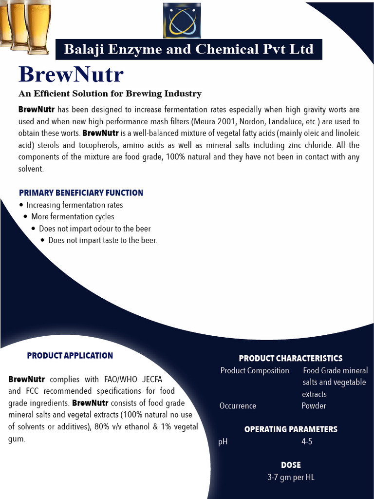 Brew Nutr | PDF | Enzyme | Brewing