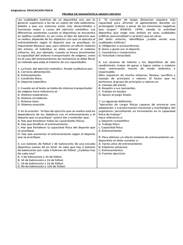 Guia ED Fisica 10 | PDF | Resistencia | Flexibilidad (anatomía)