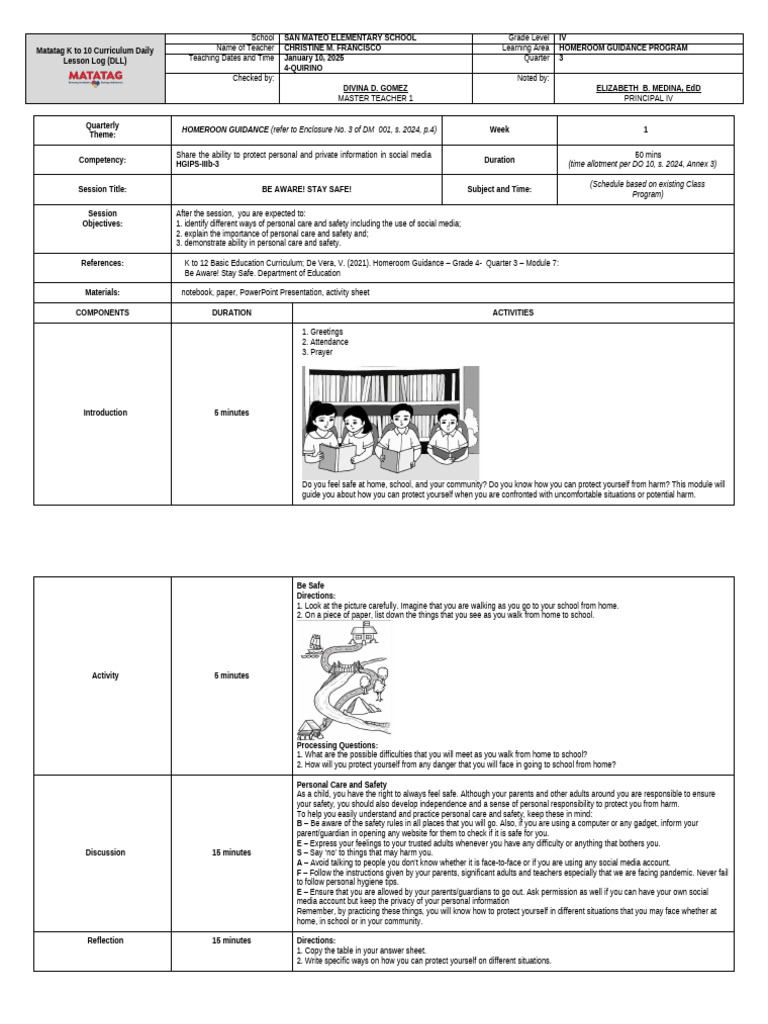 Cmfrancisco Q3 Le HGP Jan.10 | PDF | Learning
