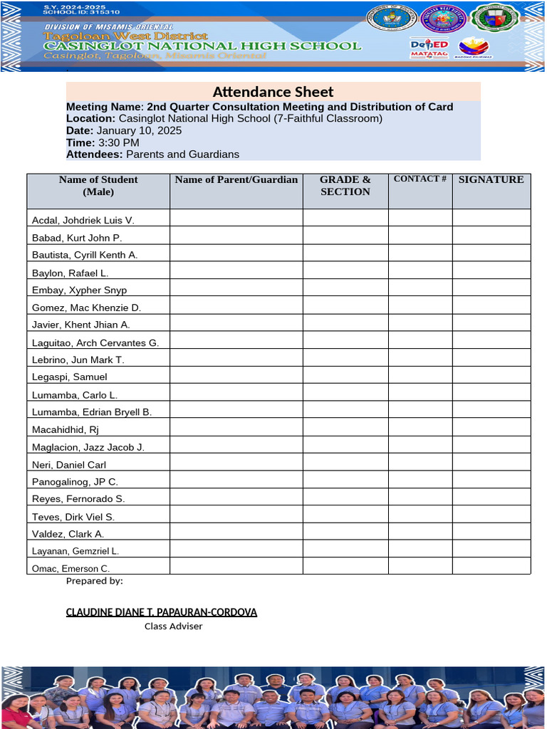 2nd Quarter Card Distribution Meeting | PDF