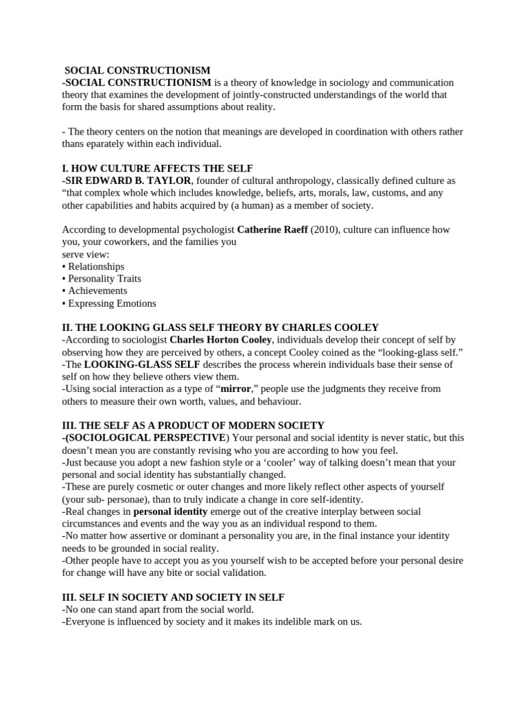 uts 2 | PDF | Sociology | Social Constructionism