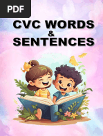 CVC Fluency Sentences Read and Color Short U Words Worksheet ...