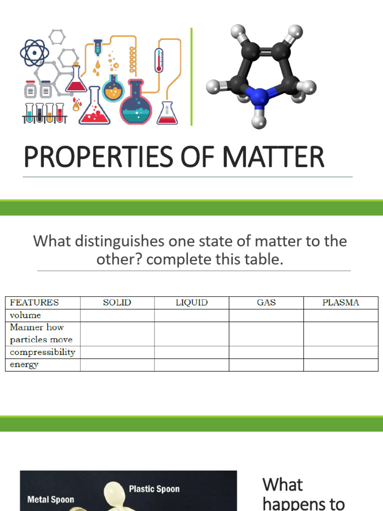 1 - Properties of Matter - Gen Chem 1 | PDF | Chemical Substances ...