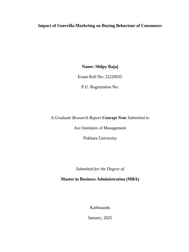 Shilpy Bajaj Final Concept Note | PDF | Governance | Corporate Governance