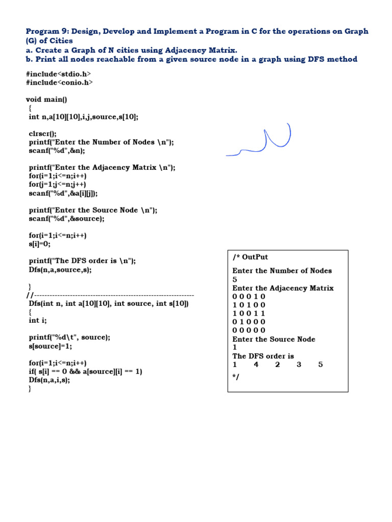 C Graph Operations for Students | PDF