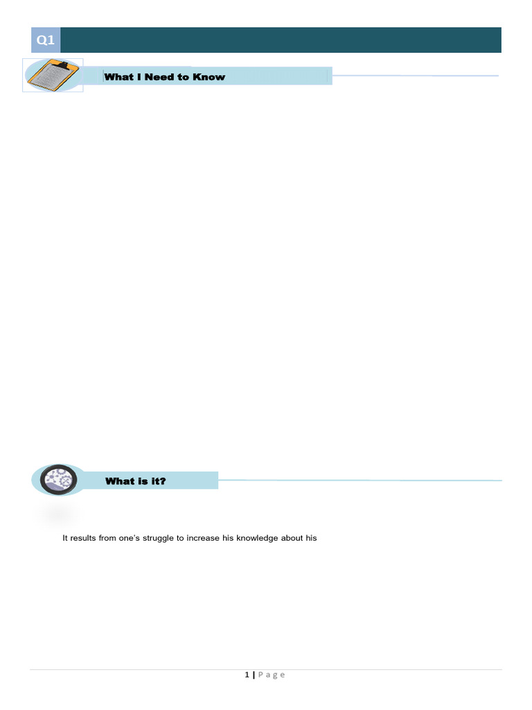 EAPP-Module-1-Week-1-2 | PDF | Thesis | Knowledge