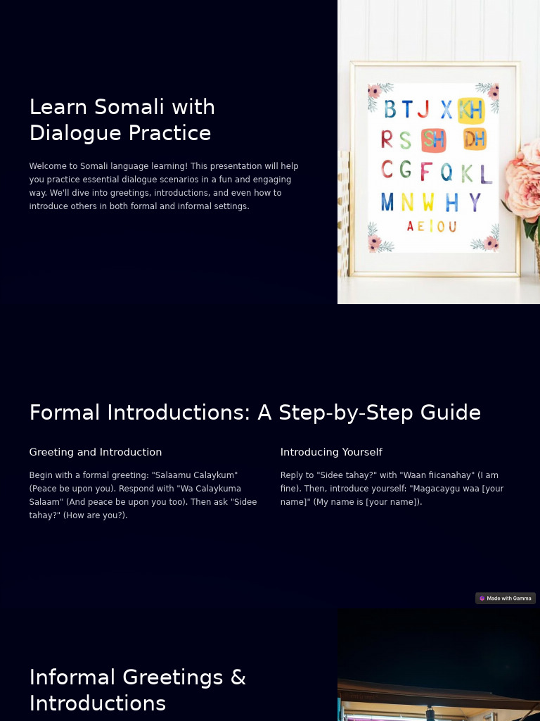 Learn-Somali-with-Dialogue-Practice (1) | PDF | Learning
