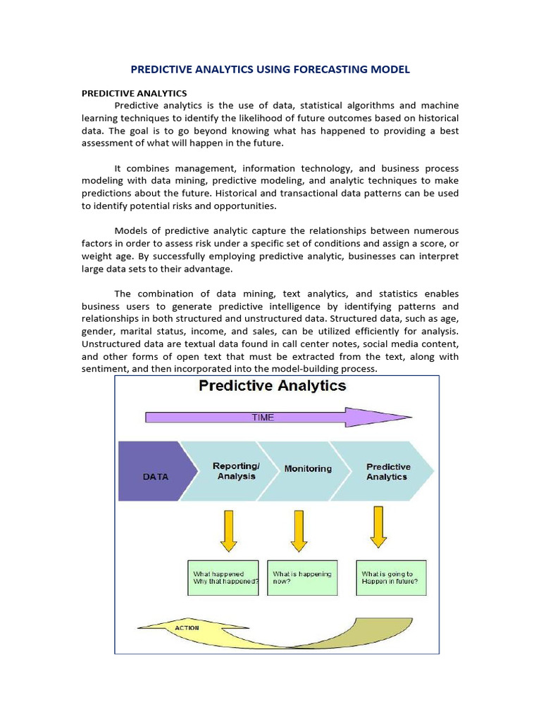 PREDICTIVE-ANALYTICS-USING-FORECASTING-MODEL-with-laboratory | PDF | Predictive Analytics ...