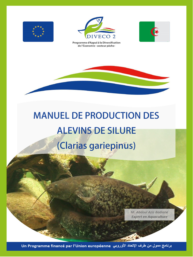 Manuel de Production Des Alevins de Silure Clarias Gariepinus | PDF ...