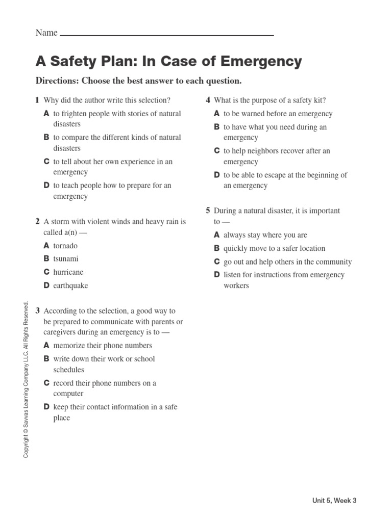 Unit 5 Week 3 Quiz (Print) | PDF | Storms | Tropical Cyclones