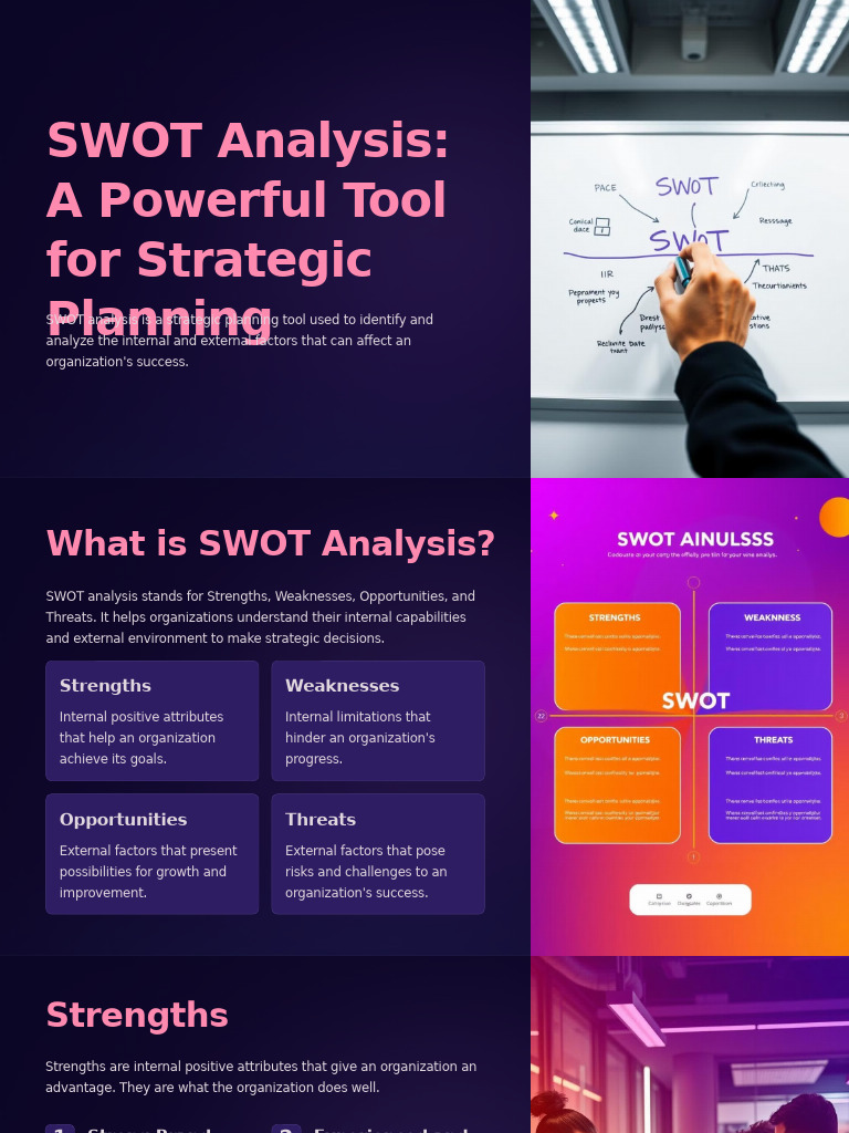 SWOT Analysis for Strategic Planning | PDF | Swot Analysis | Strategic ...