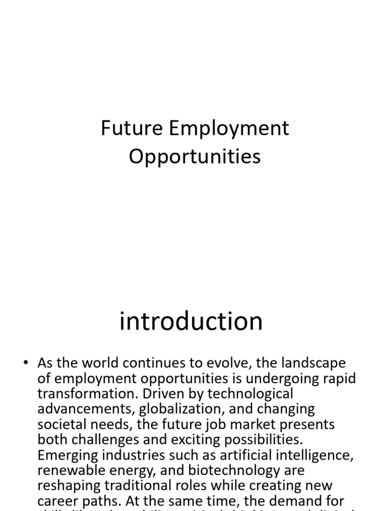 Future Job Market Trends and Strategies | PDF | Artificial Intelligence ...