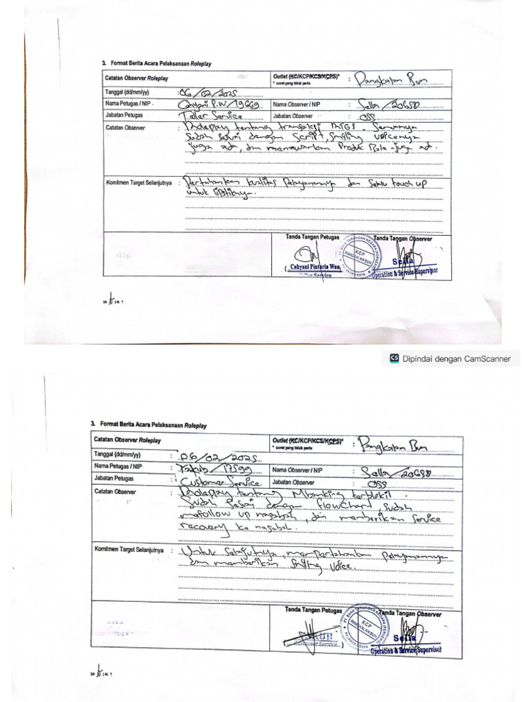 BAR KCP - Pangkalan Bun 06022025 | PDF