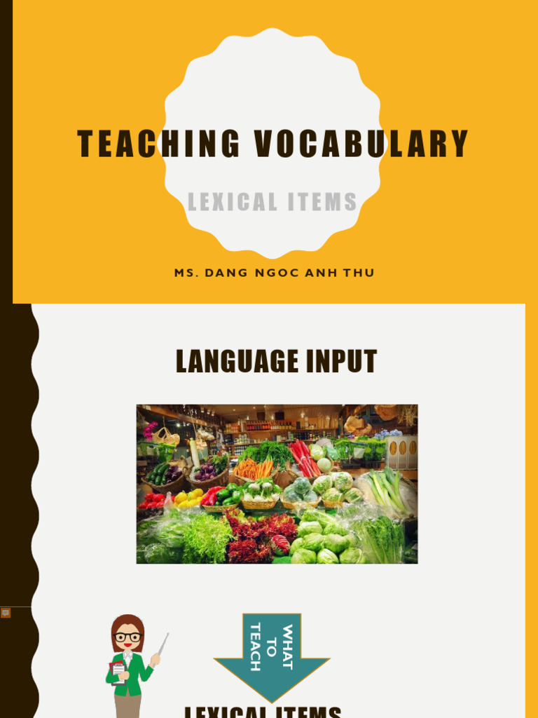 TEACHING Vocabulary | PDF
