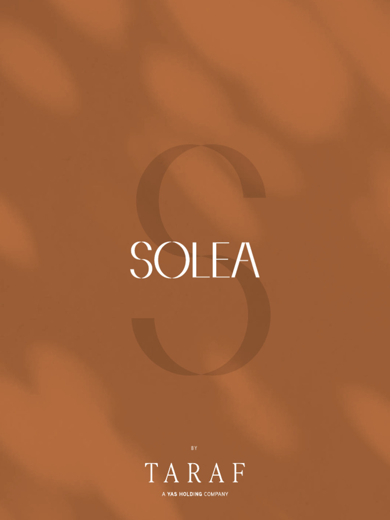 Solea by Taraf - Brochure | PDF | Dubai