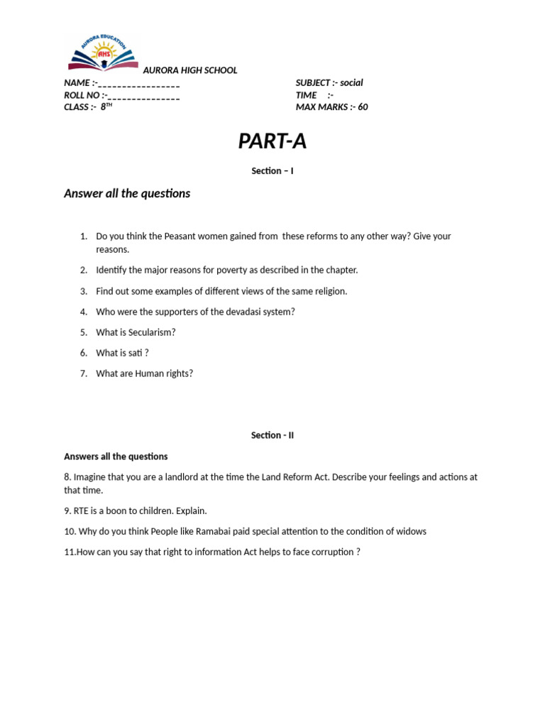 8 TH Class Social Set - S | PDF | Social Policy | Economies
