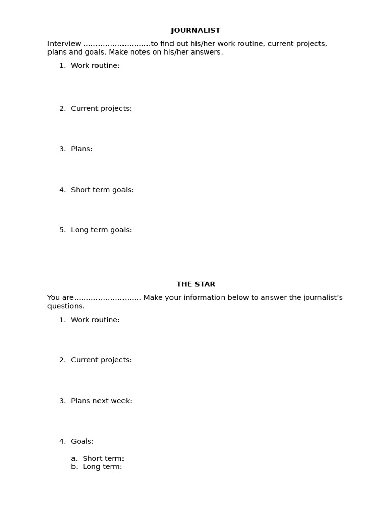 Journalist Interview Guide | PDF