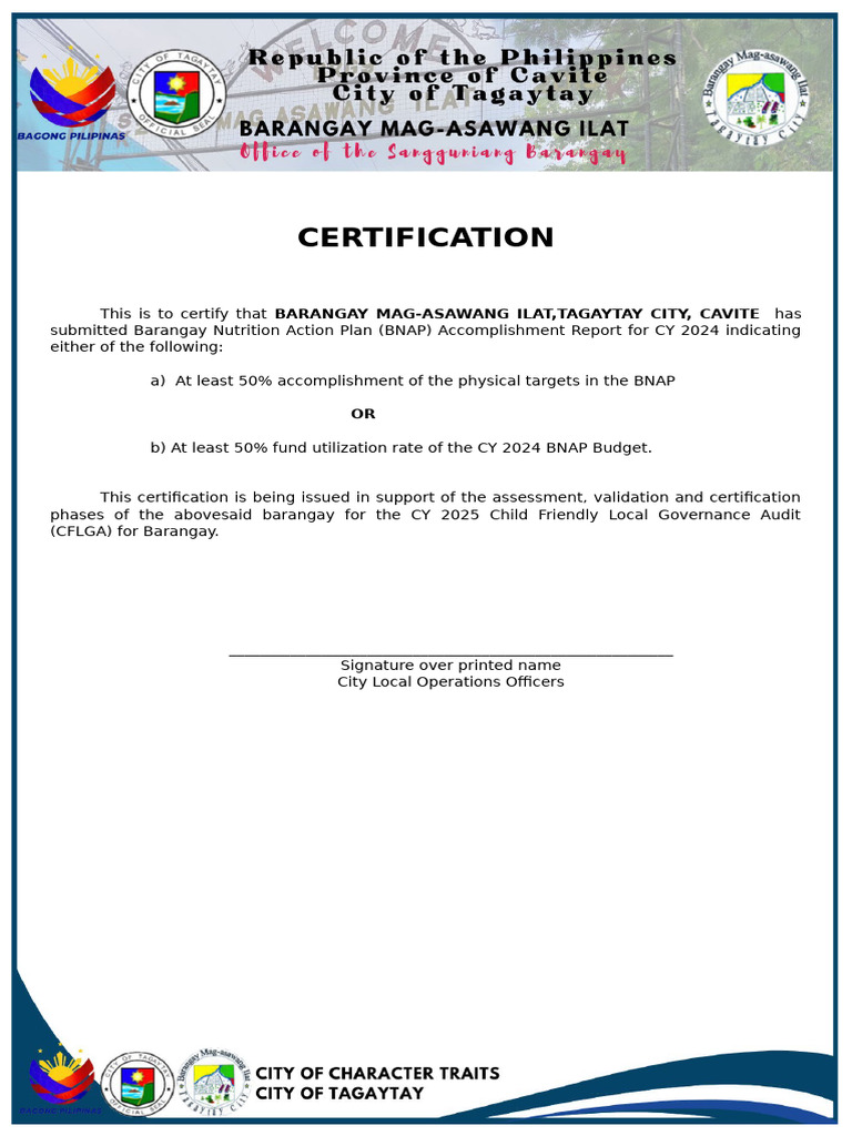 2024 BNAP Report Certification | PDF