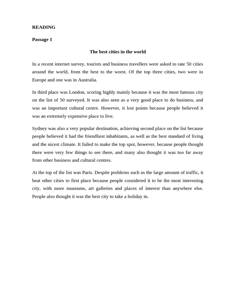 I - Lesson 1 - Listening and Reading (Homework) | PDF