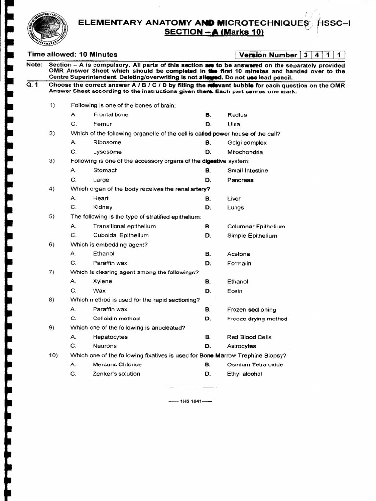 Elementary Anatomy and Microtechniques | PDF