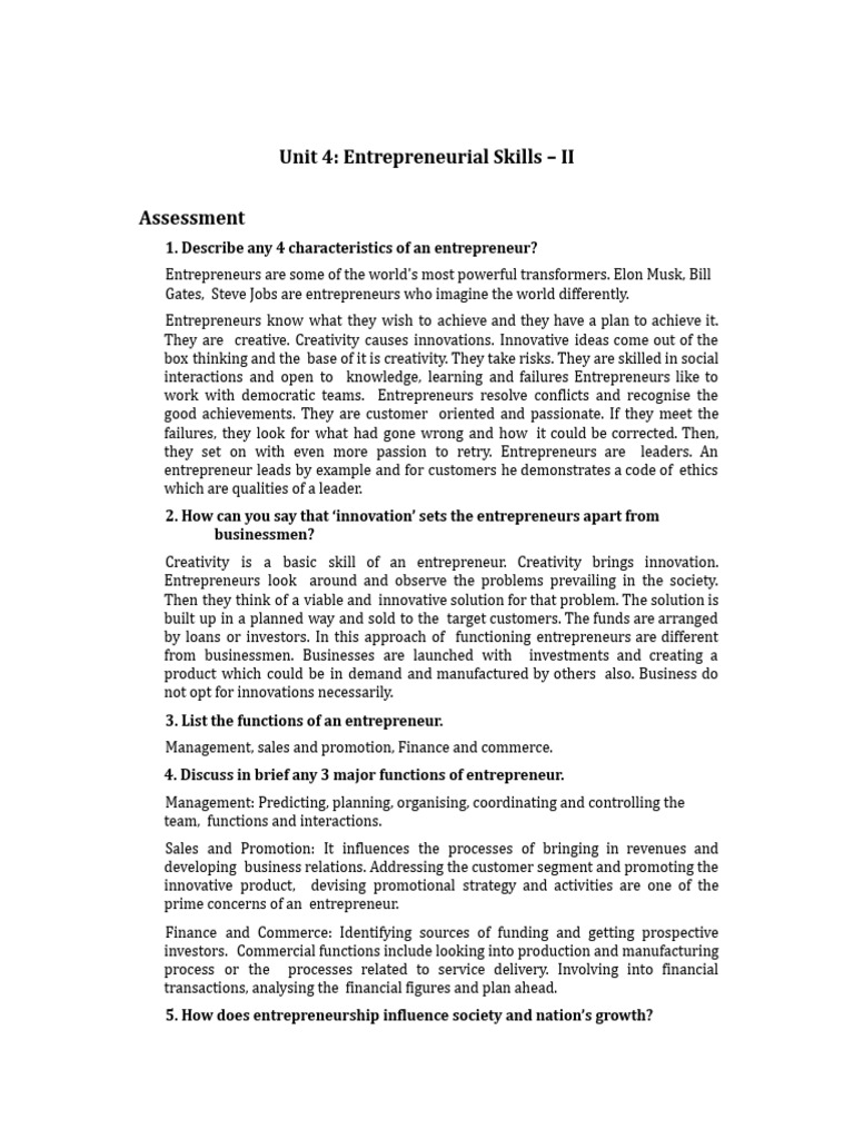 CONLIB EntrepreneurialskillsandGreenskillsnotes 20241228111613-2 | PDF ...