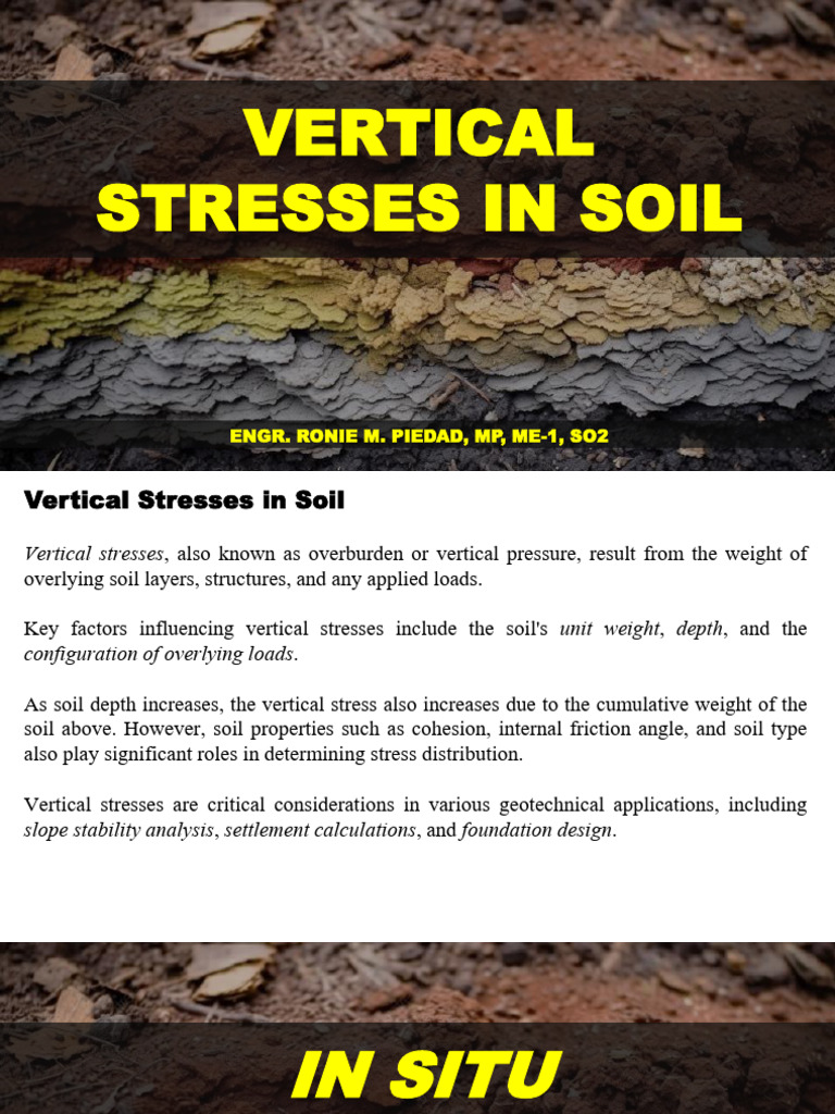 Understanding Vertical Stresses in Soil | PDF | Soil Mechanics | Soil ...