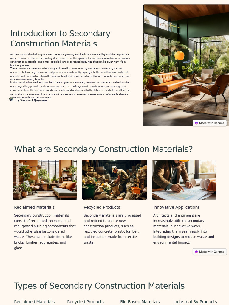 Secondary Construction Materials Guide | PDF | Recycling | Waste