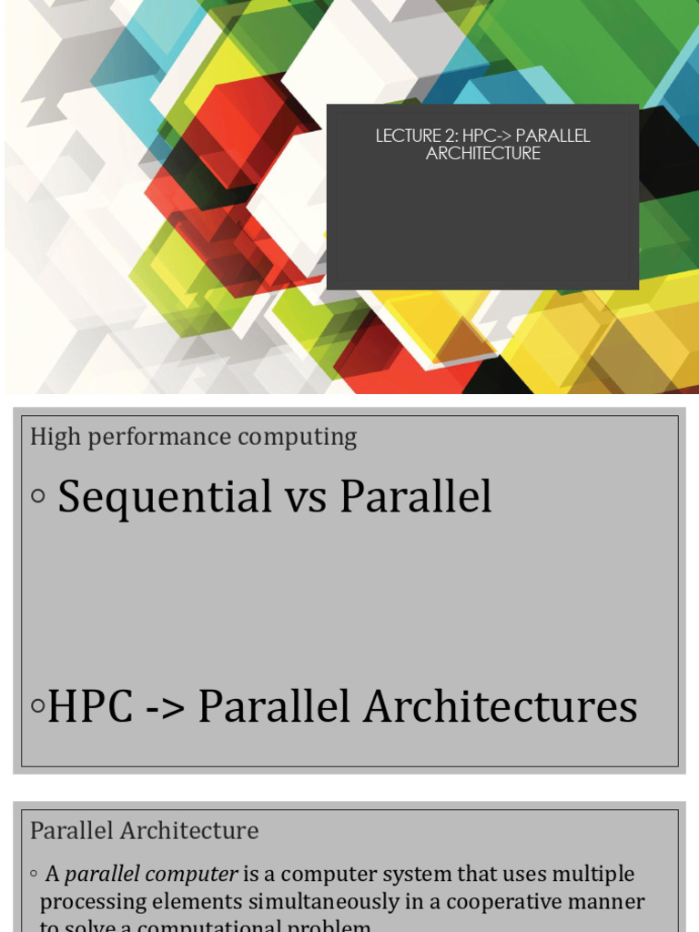 Understanding Parallel Computing Architectures | PDF | Parallel Computing | Multi Core Processor