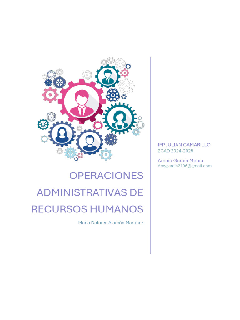 Operaciones en Recursos Humanos 2024 | PDF | Gestión de recursos humanos | Derecho laboral