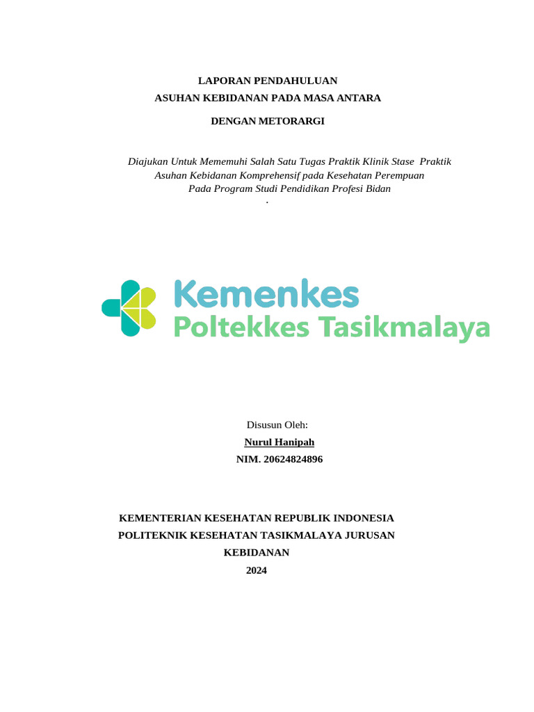 LP-Masa Antara-Nurul Hanipah-Reguler | PDF