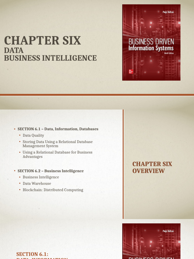 Week06 Chapter6 Data BI | PDF | Databases | Relational Model
