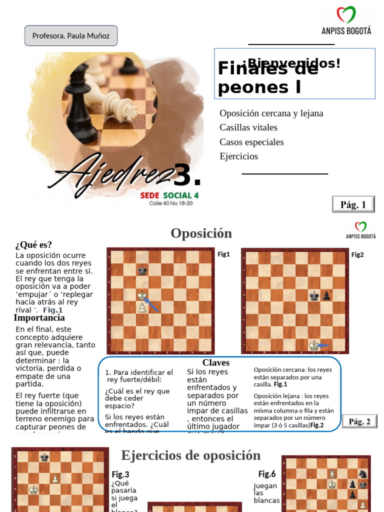 2.finales de Peones en El Ajedrez | PDF | Ajedrez | Juegos de estrategia abstractos