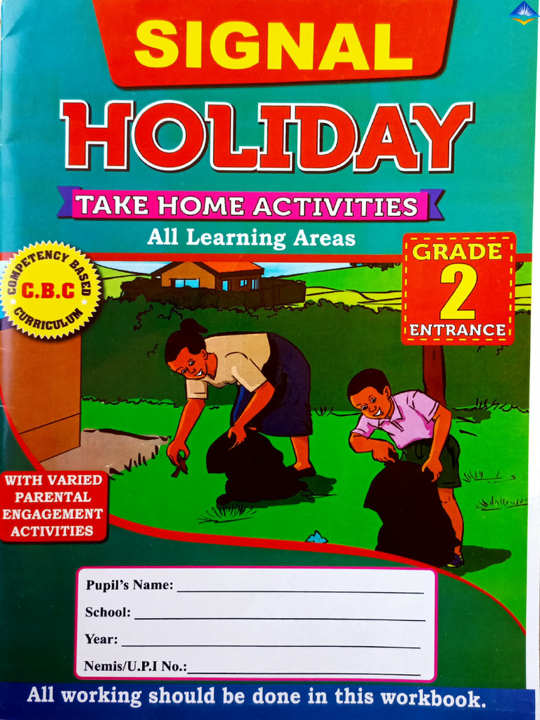 Grade 1 Holiday Homework Booklet | PDF