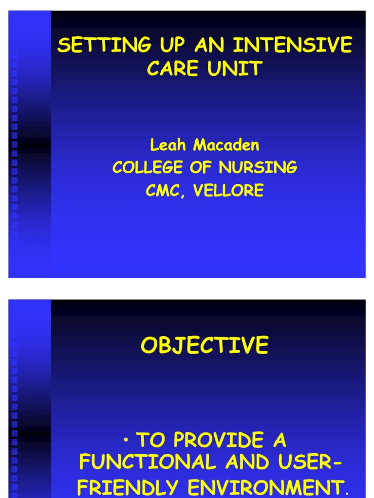 ICU Setup Guidelines for Hospitals | PDF | Intensive Care Unit ...