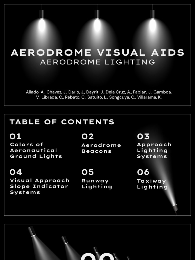 AERODROME VISUAL AIDS - Aerodrome Lighting | PDF | Runway | Color