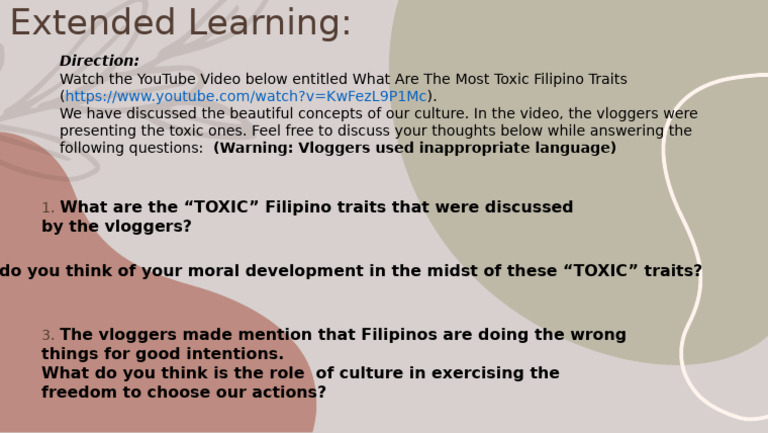 HW Filipino Morality | PDF