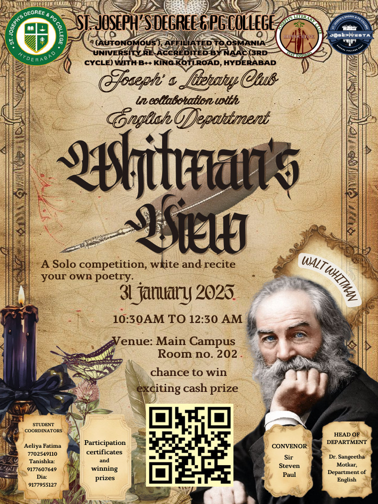 Whitman's View Poster | PDF