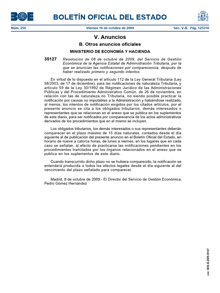 BOE-B-2009-35127 | PDF