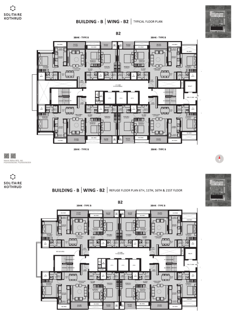 Building - B1 & B2 Floor Plans | PDF