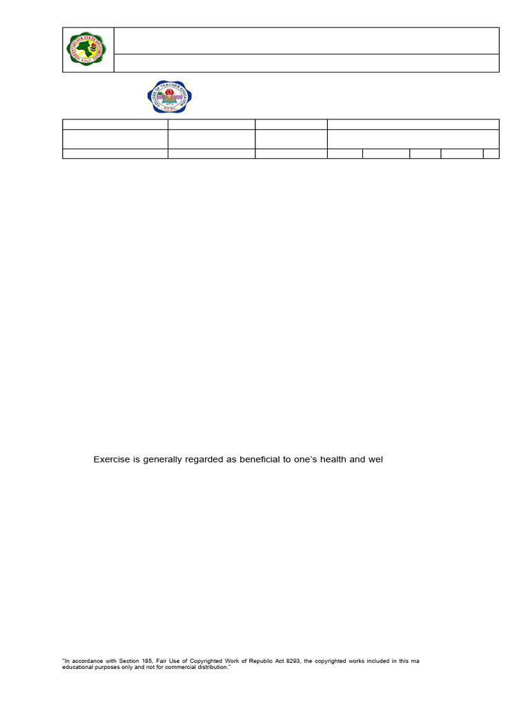 Pathf-1 - Module - 4 Final Term | PDF | Physical Fitness | Aerobic Exercise