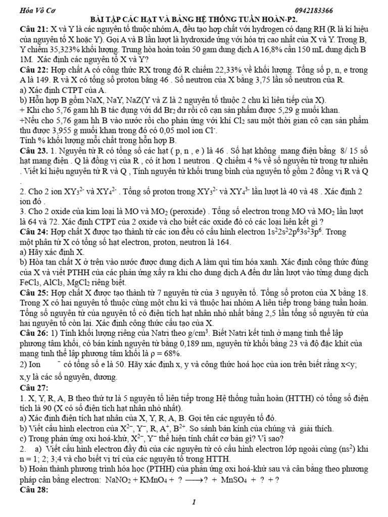 Cac Hat Va Bang HTTH p2 | PDF