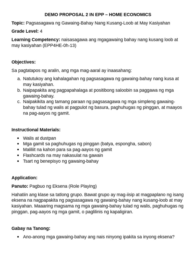 Demo Proposal 2 in Epp | PDF