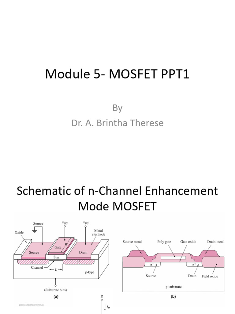 Module 5 - MOSFET PPT1 | PDF | Mosfet | Field Effect Transistor