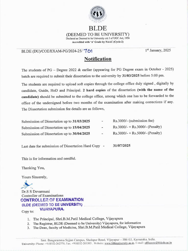 Dissertation Notification | PDF